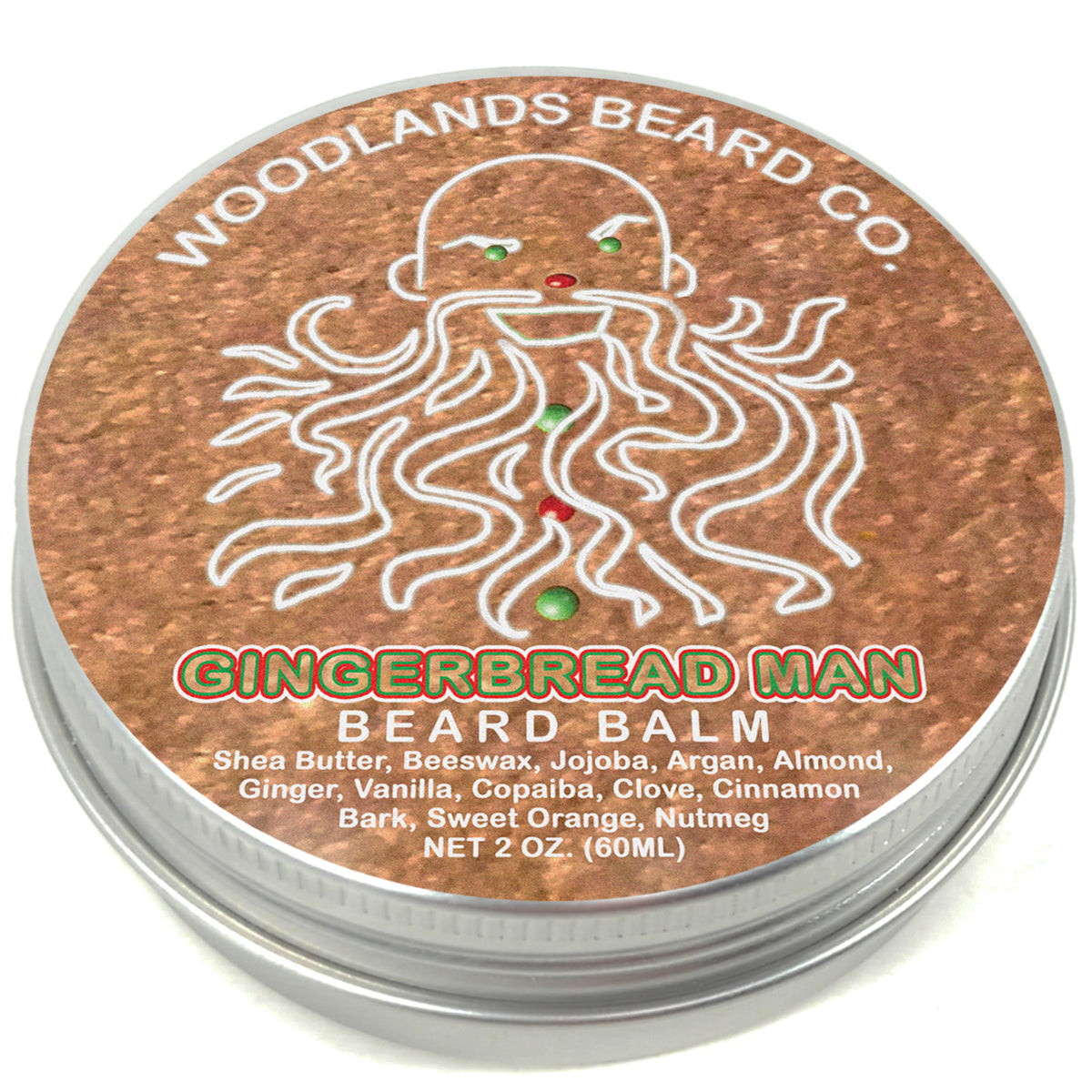 Gingerbread Man Beard Balm - A Sweet Holiday Cookie Scent – Woodlands ...